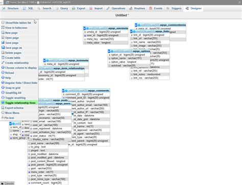 Generate Er Diagram From Phpmyadmin Phpmyadmin Ermodelexampl