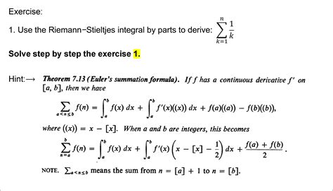 solved theorem 7 13 euler s summation formula if f has a