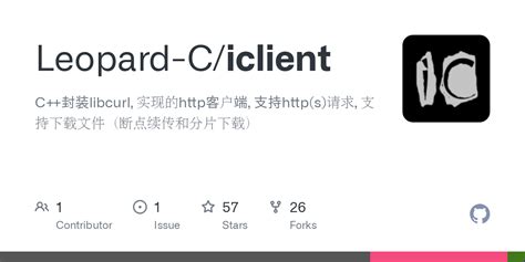 GitHub Leopard C iclient C 封装libcurl 实现的http客户端 支持http s 请求 支持下载