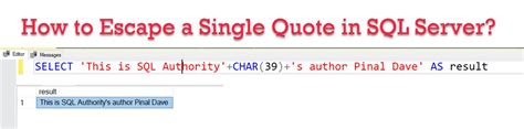 List Of Escape Characters In Sql Server Infoupdate Org