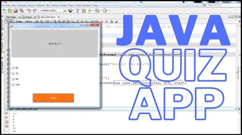 java project tutorial how to create a quiz program in java netbeans youtube