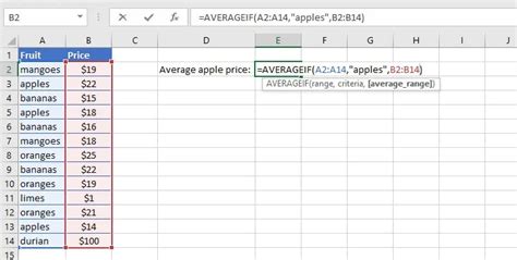 how to use the excel averageif function goskills