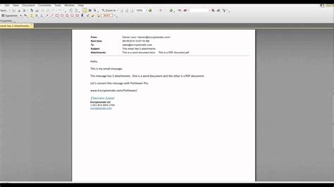 how to convert email and attachments to pdf youtube