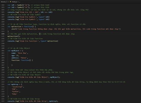 kiểu dữ liệu trong javascript tự học ngôn ngữ lập trình javascript