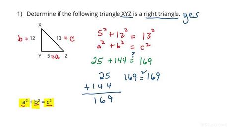 How To Use The Converse Of The Pythagorean Theorem Algebra Study