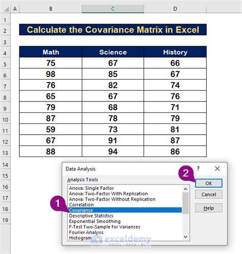 How To Calculate Covariance Matrix In Excel With Easy Steps