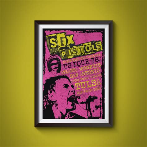 Sex Pistols Concert Poster Sex Pistols Johnny Rotten Sid Etsy Uk