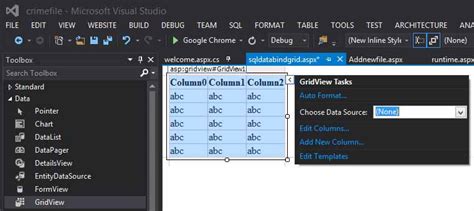 how to bind gridview using sqldatasource in asp