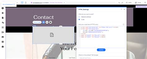 how to embed the javascript code in iframe tag trying to embed code in wix website using embed