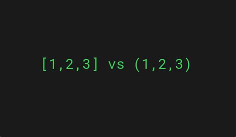 lists vs tuples in python what s the difference