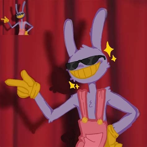 A Cartoon Character Wearing Sunglasses And An Apron Pointing To The