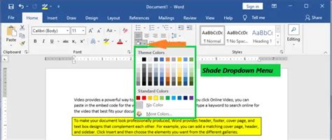 how to apply border and shading in ms word