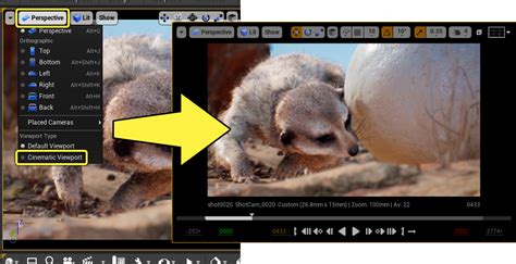 cinematic viewport controls in unreal engine unreal engine 5 3 documentation