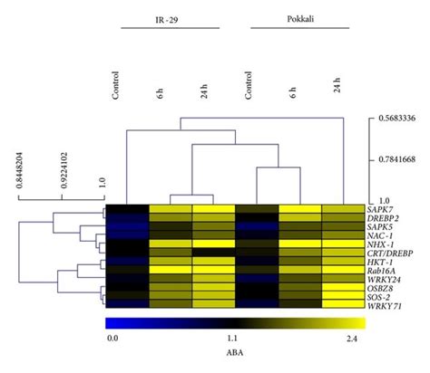 Heat Map Representation Of The Differential Expression Of The Candidate