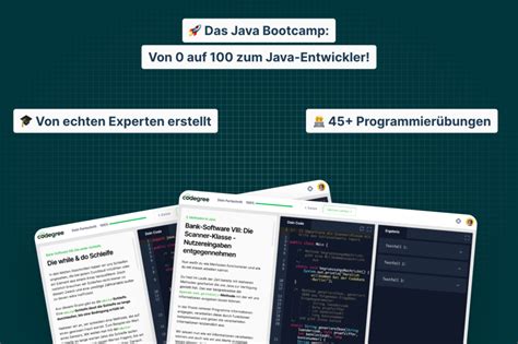 Java Kurs Interaktiv Java Programmieren Lernen