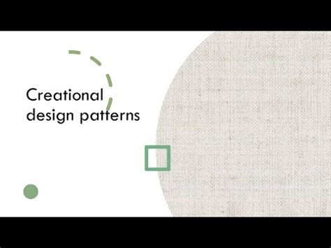 Creational Design Patterns YouTube