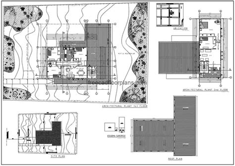 Two Level Five Bedrooms House 2801211 Free Cad Drawings