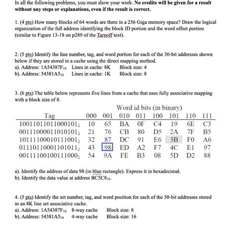 solved in all the following problems you must show your
