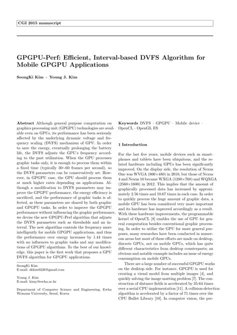 pdf gpgpu perf efficient interval based dvfs algorithm for mobile gpgpu applications