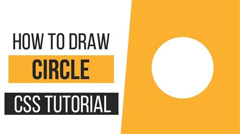 how to draw a circle with css how to draw css shapes tutorial 2 css tutorials youtube