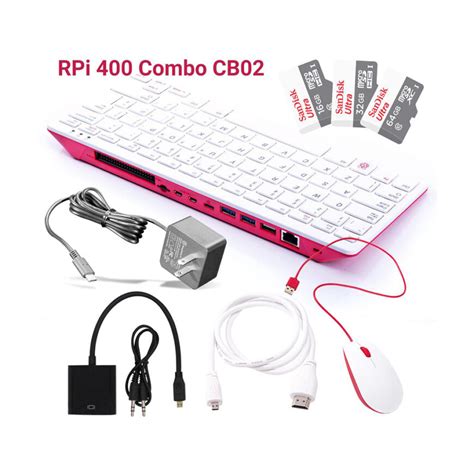 combo raspberry pi 400 keyboard computer cb02