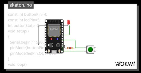 Two Leds Wokwi ESP32 STM32 Arduino Simulator
