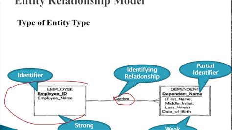 Entity Relationship Model 02 Types Of Entity Type YouTube