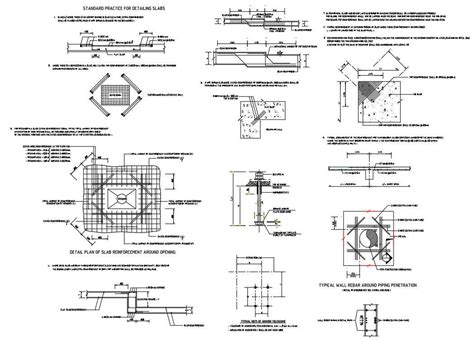 Typical Slab Column Reinforcement Detail Drawing In Almuhja