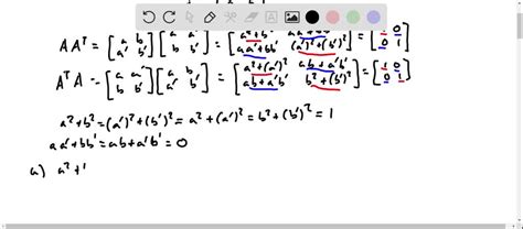 solved let a be an arbitrary 2 ×2 real orthogonal matrix a prove if a b is the first