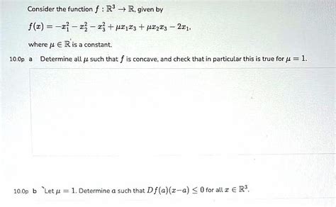 solved consider the function f r3 r given by f 2 xi x