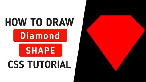 how to draw diamond shape html and css coding window youtube