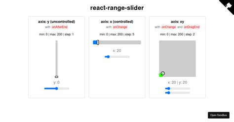React Range Slider Demo Codesandbox