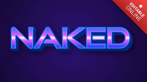 Naked Text Effect Generator Textstudio
