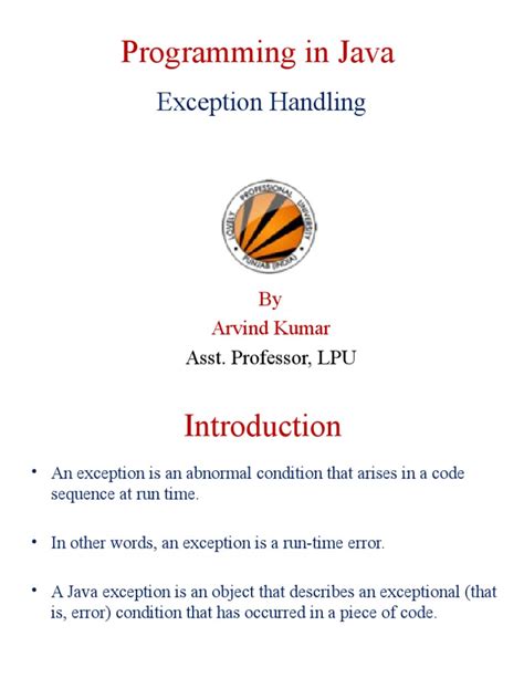 l24 exception handling pdf computer programming computer science