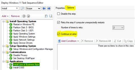 Easily Find SCCM Task Sequence Continue On Error Step HTMD Blog
