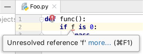 Resolve References PyCharm Documentation