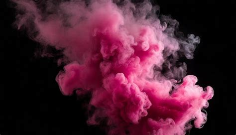 Premium Photo Motion Pink Explosion Smoke Fluid Splash Vapor Cloud