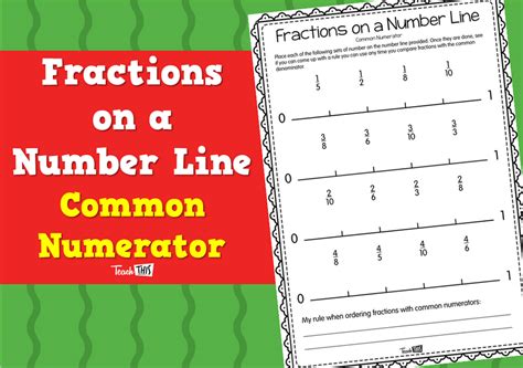 fractions on a number line common numerator teacher resources and classroom games teach this
