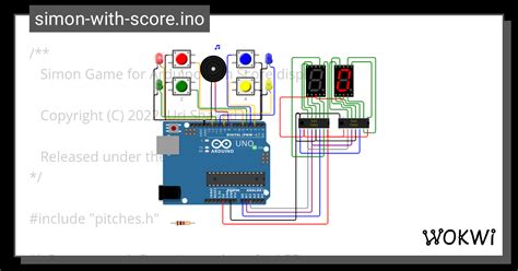 Simon Game With O Wokwi Esp32 Stm32 Arduino Simulator