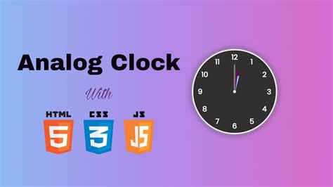 How To Create An Analog Clock Using HTML CSS JS Simple Analog