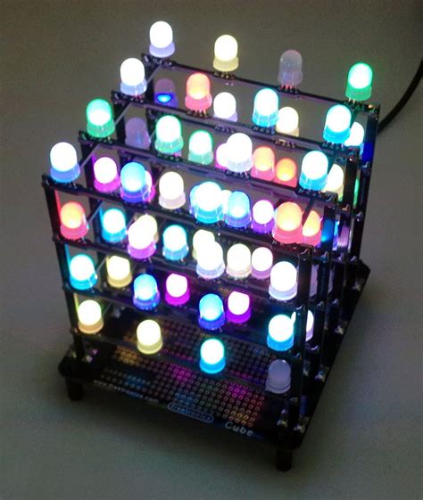 Freetronics 4x4x4 RGB LED Cube Australia