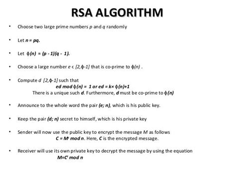 public key cryptography and rsa algorithm