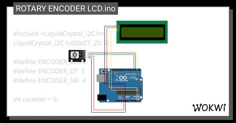 encoder lcd wokwi arduino and esp32 simulator vrogue