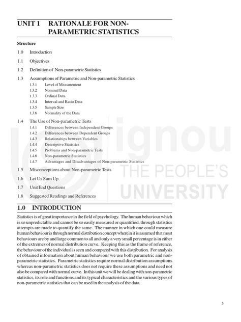 block 4 non parametric statistics pdf statistics level of measurement