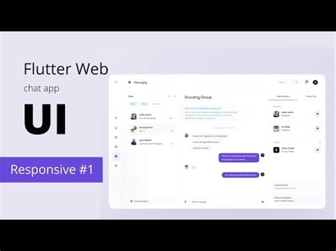 Flutter Responsive UI Design Tutorial Scratch Chat App 1