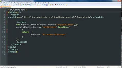 angularjs tutorial chapter 7 part2 custom directive example youtube