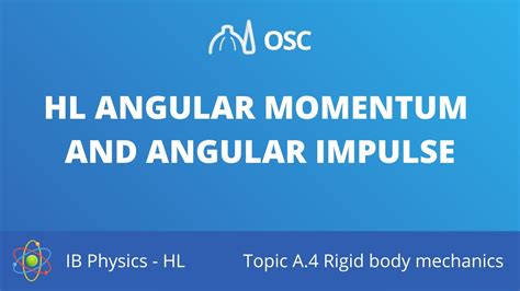 hl angular momentum and impulse [ib physics hl] youtube