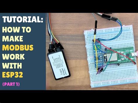 tutorial how to make modbus work with esp32 arduino rs485