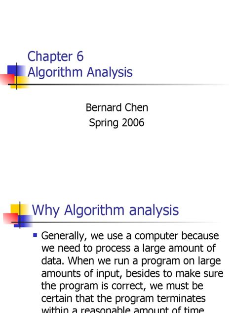 algorithm analysis bernard chen spring 2006 download free pdf time complexity logarithm