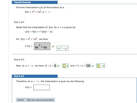 solved example 1 find the linearization of the function f 772
